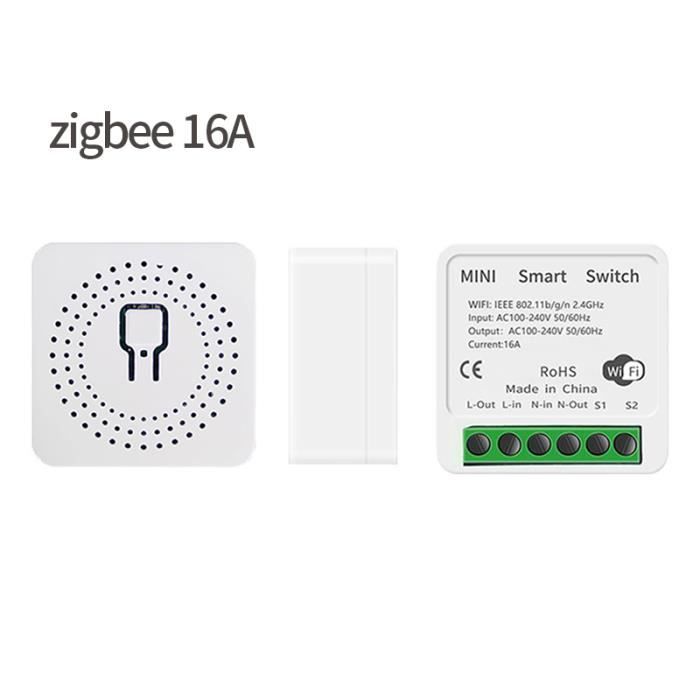 Zigbee 16A-Interrupteur Intelligent ZigBee, commande vocale à distance ...