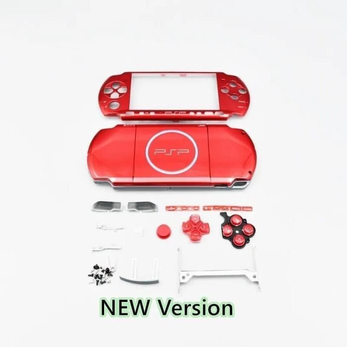 NOUVELLE Version Rouge - Coque de boîtier de jeu pour PSP, étui de ...