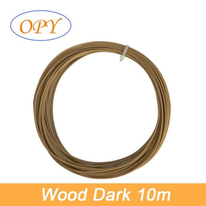 BOIS Foncé 10m-Opy – tige à souder pour imprimante 3D, Filament en bois ...