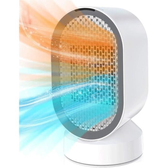 Chauffage Soufflant Chauffe-Air À Faible Bruit Électrique Portable Mini Chauffage Avec ...