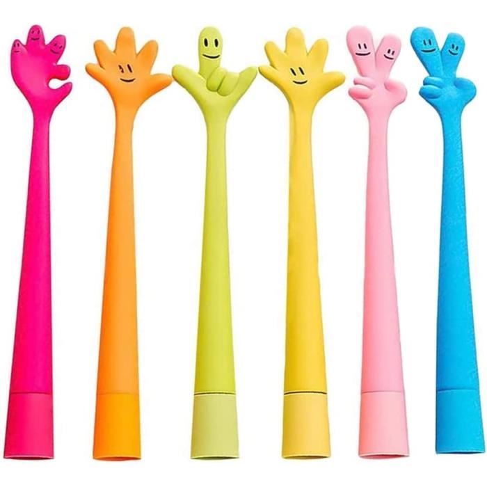 Lot de 6 Stylos Mignons Kawaii, À Bille Expression Gel Stylo Flexible ...