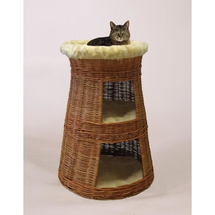 Tour pour chat tour en osier Grand - SILVIO DESIGN - Cdiscount Animalerie