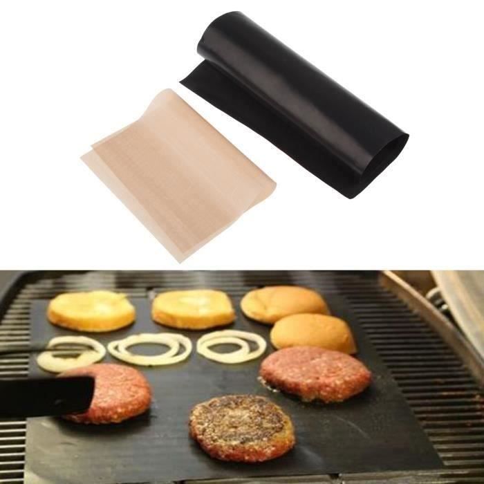 2Pcs Teflon BBQ Grill Mat Pad Meshes pour Churrasco Barbecue Outils ...