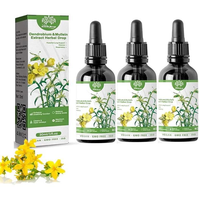 Clearbreath Dendrobium & Mullein Extract - Powerful Lung Support ...