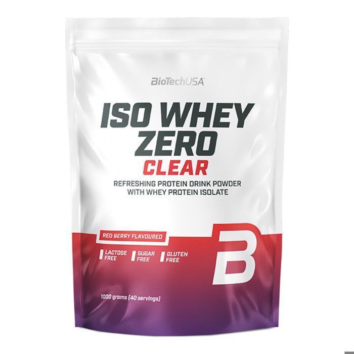 Clear whey BioTech USA - Iso Whey Zero Clear - Red Berry 1000g ...