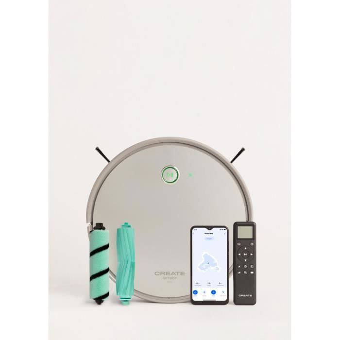 CREATE - Aspirateur Robot Laveur Smart 4000Pa, Avec accessoires ...