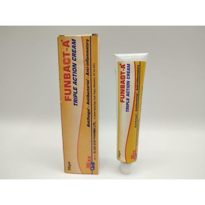 Crème - Funbact - Tube anti fongique - Anti bactérien - Anti ...