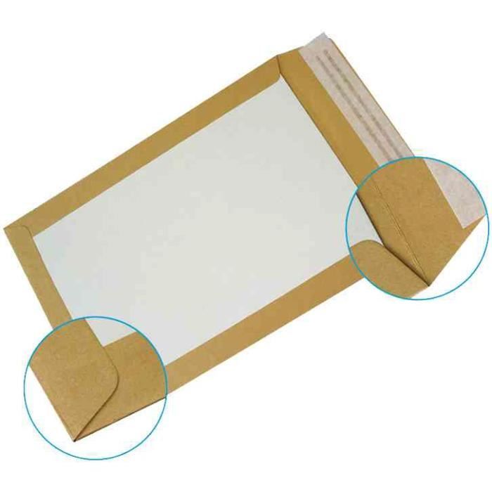 Pochettes dos carton B4 - MAIL MEDIA - Marron - 125 pièces - Auto ...