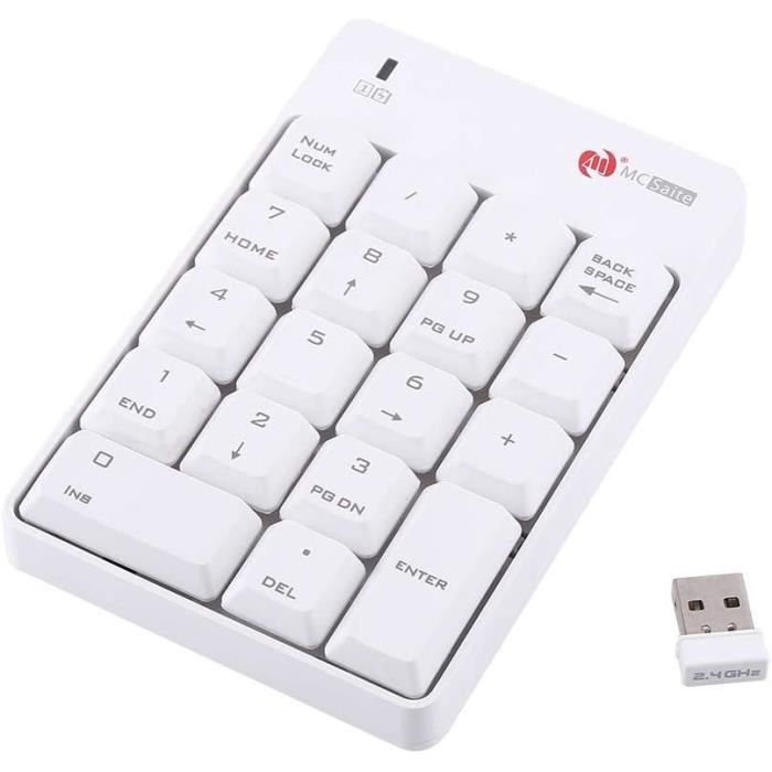 Clavier Numérique Usb, Pavé Numérique Sans Fil Usb À 2,4 Ghz, Pavé ...