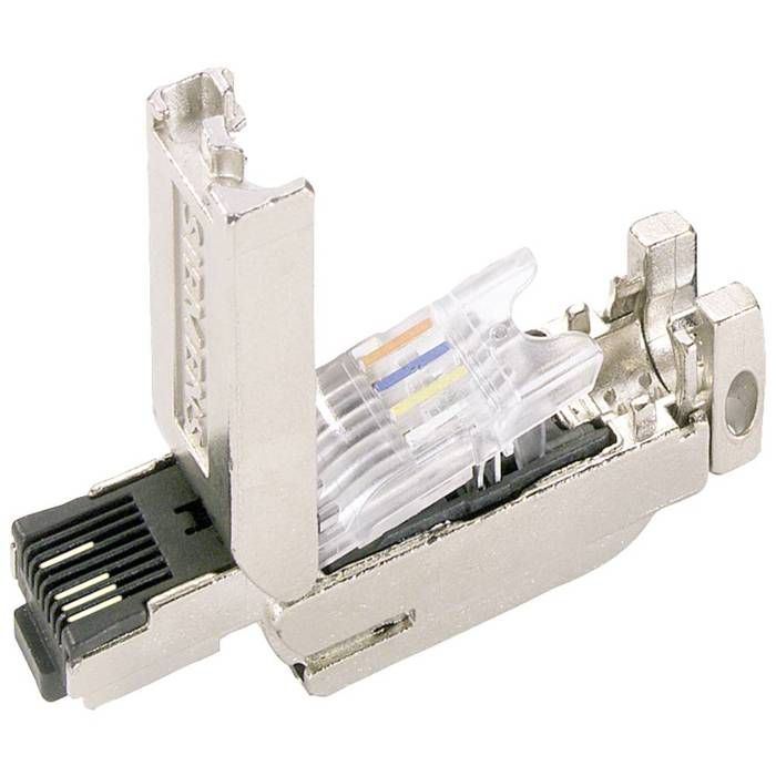 IE FC RJ45 Plug 180, connecteur RJ45 avec connexion FC, 180°, 1 pièce ...