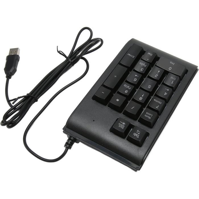 Airshi Clavier Numérique Filaire USB, Clavier Numérique à Faible Bruit ...