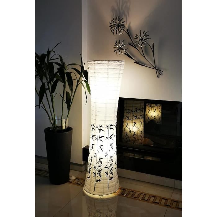 1217L Lampadaire Led Design *Peking* Lampe En Papier De Riz *Fait Main ...
