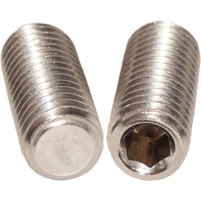 Lot De 25 Vis Sans Tête M6 X 40 Avec Six Pans Creux Et Bout Conique Iso ...