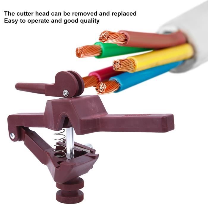Pince à dénuder Outil de dénudage de couche d'isolation de cble aérien ...
