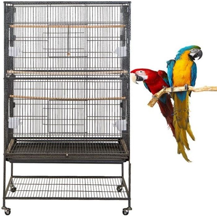 YRHOME Volière à oiseaux perroquet cage à oiseaux chambre volière ...
