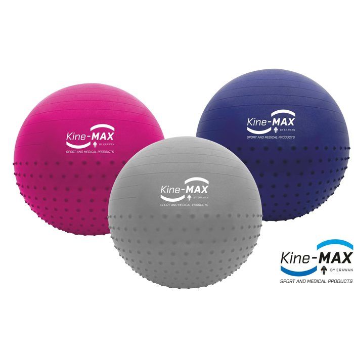 Ballon de gymnastique - Kine-MAX - 65 cm - Capacité 250 kg - Pompe ...
