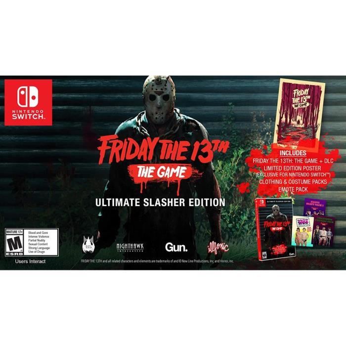 Jeu Vidéo - Friday the 13th - Ultimate Slasher Edition - Nintendo ...