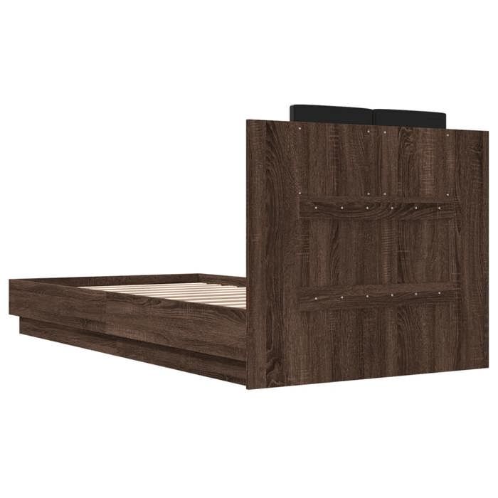 Cadre de lit - 1PLACE - Structure de lit SIMPLE avec LED - sans matelas ...