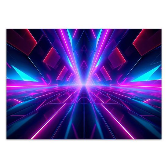 Papier peint Intissé - Effet Néon pour Gaming Room 100x70 cm - Moderne ...