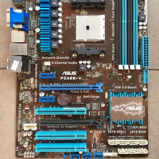 Carte mère ASUS F2A85-V AMD A85X Socket FM2 4xDDR3 64GB ATX - Cdiscount Informatique