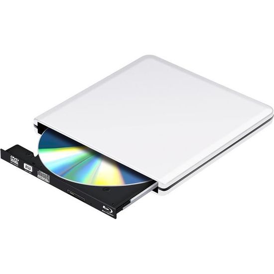 Bluray Externe Lecteur DVD 3D 4K, USB 3.0 Graveur Blu-Ray Portable CD ...