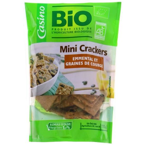 Mini Crackers emmental & Graines de courge - Bio - 110g - Cdiscount Au ...
