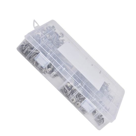 Duokon boîte de vis Kit d'assortiment de vis résistant à la corrosion et résistant à l'usure en ...