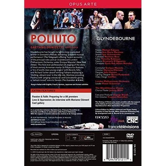 Opus Arte Donizetti : Poliuto. Fabiano, Martinez, Golovatenko, Rose ...