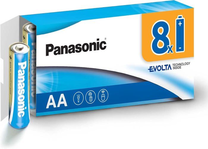 Piles Panasonic AA EVOLTA Technology Inside, paquet de 8 piles ...