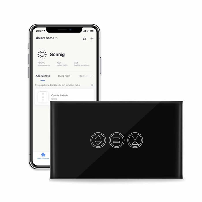 LoraTap WiFi Roller Shutter Switch, Smart Touch Wall Switch for ...