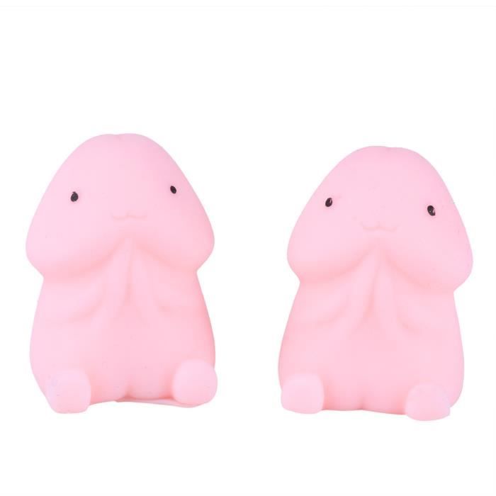 2pcs Jouet Anti Stress Squishy squeeze kawaii zizi animé mignon animal ...