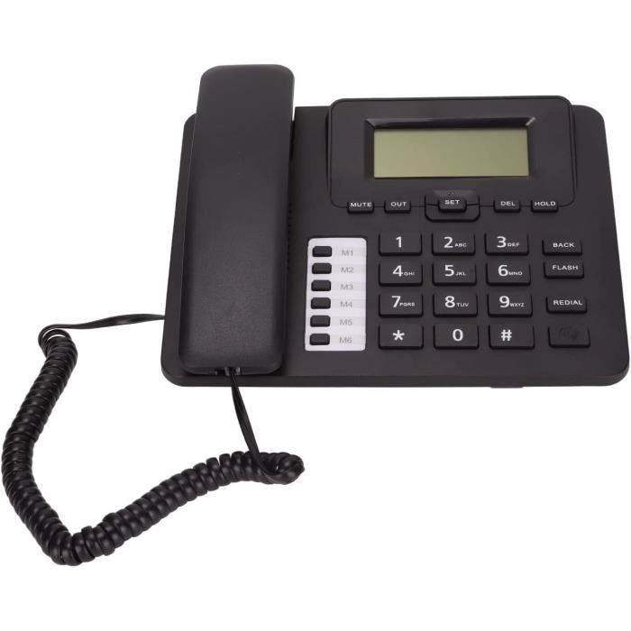 Téléphone Fixe Filaire, Téléphone Fixe Filaire de Bureau, écran LCD ...