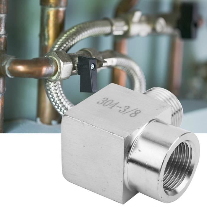 Connecteur coudé BSPP CIKONIELF en acier inoxydable pour tuyaux d'air comprimé - Cdiscount Bricolage