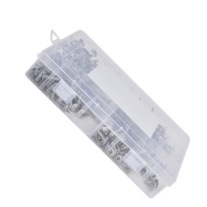 Duokon boîte de vis Kit d'assortiment de vis résistant à la corrosion et résistant à l'usure en ...