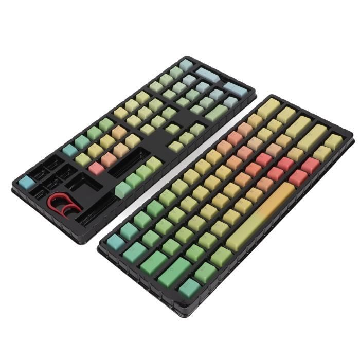 EJ.life Gradient Keycaps Keycaps PBT Translucent Sublimation Rainbow ...
