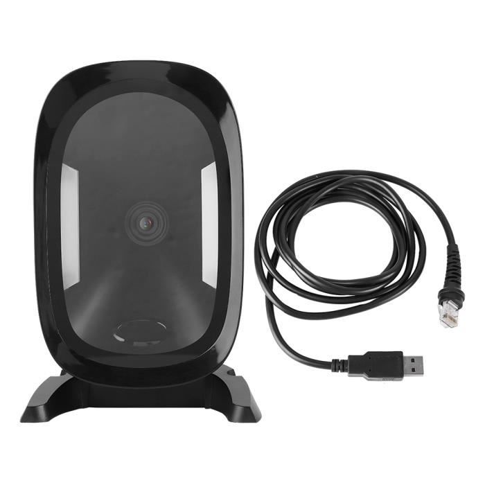 Scanner de code à barres, USB QR Code Barcode Scanner mains libres de ...