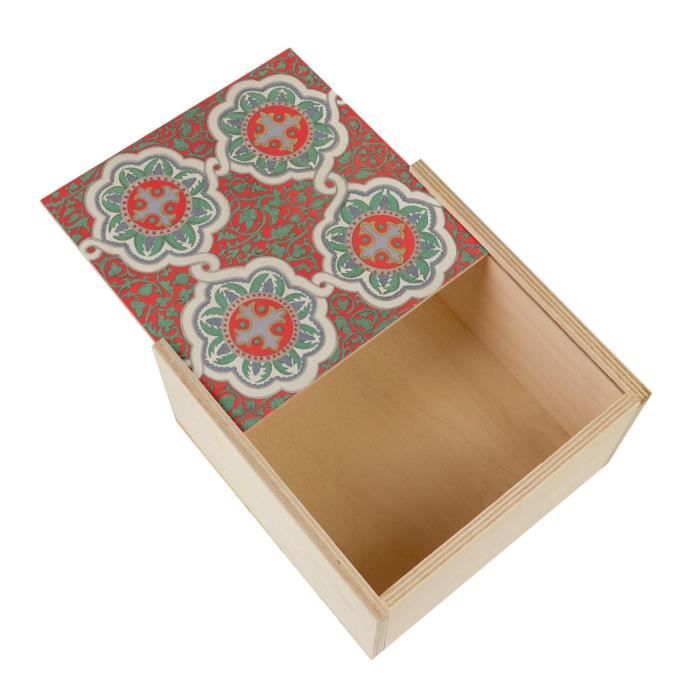 Boite Coffret en Bois - Corinthian Carreau Ancien Medieval Elegant ...