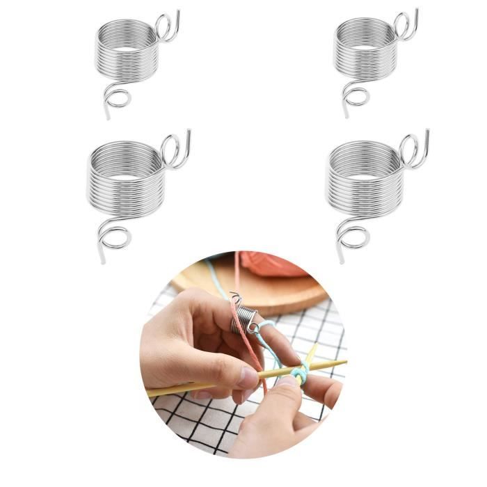 Outils de tricotage de type anneau Guides de ressort de fil Porter un ...