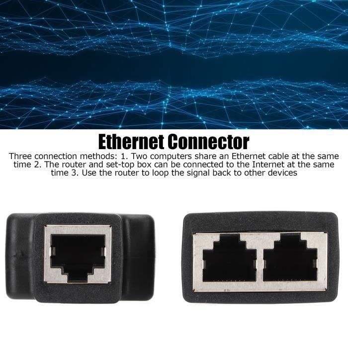N206254-FRA Commutateur Ethernet 2 pièces RJ45 répartiteurs Ethernet 1 ...