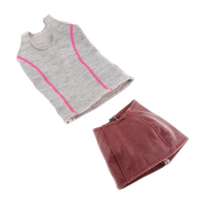 1/6 Action Figure Vêtements Robe D'été Pour Femmes Robe Gilet Costume ...