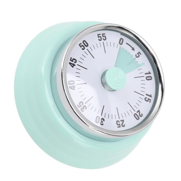 HURRISE Minuterie en acier inoxydable Compte à rebours mécanique avec ...