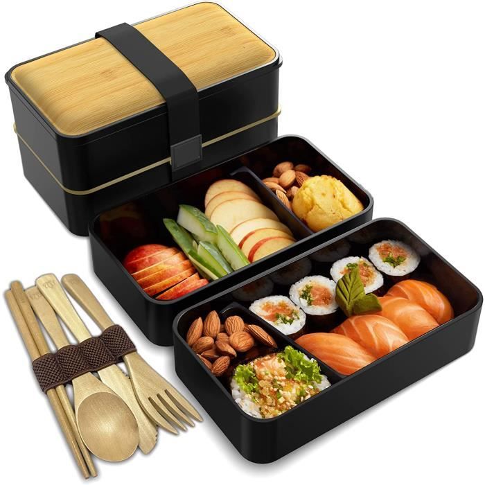 Boite Repas - MARSEE - Bento Lunch Box - 100% Étanche - Set de Couverts ...