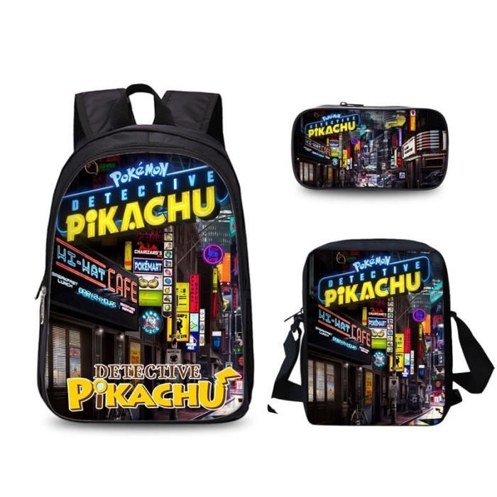 Lot de 3 Sac a dos ecole Cartable college PIKACHU Sac dos Cartable ...