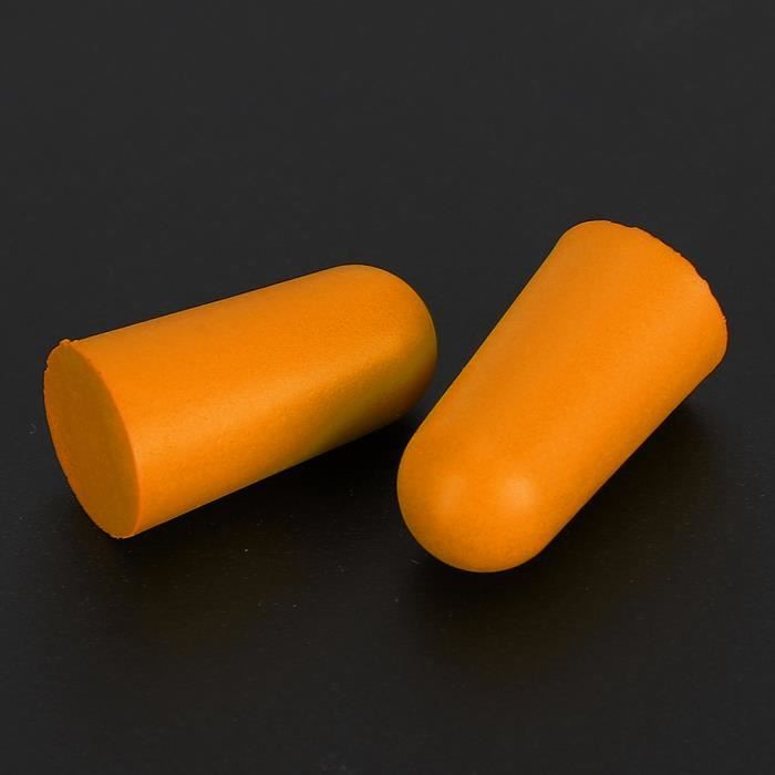 Bouchons D'Oreille Anti-Bruit Éponge En Bouteille 50 Paires D'Orange ...