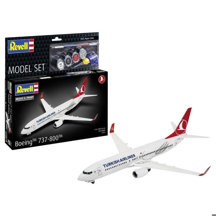 Maquette avion : Model Set Boeing 737-800 "Turkish Airlines ...