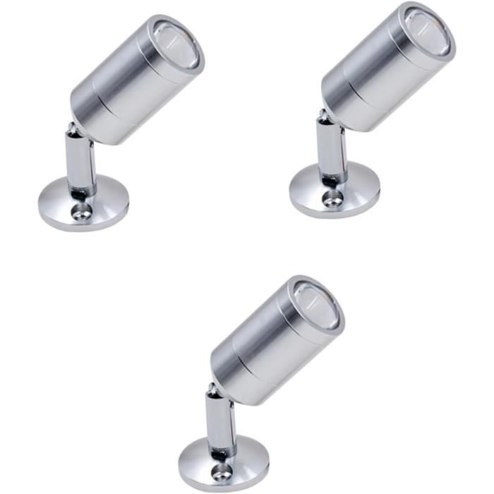 3 Pièces Projecteur Spots De Plafond à Leds Lumière De Vitrine Lampe ...