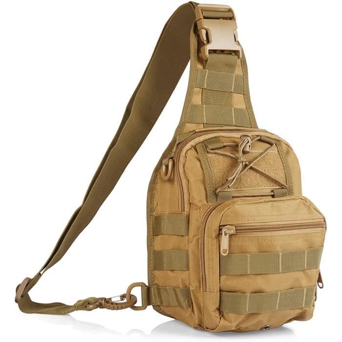ROARING FIRE Sac à dos tactique à bandoulière unique, sac à dos ...