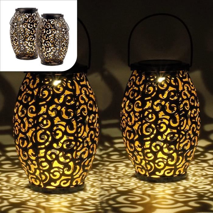 Gadgy Lanterne Orientale - Lanternes Solaires pour le Jardin Extérieur ...