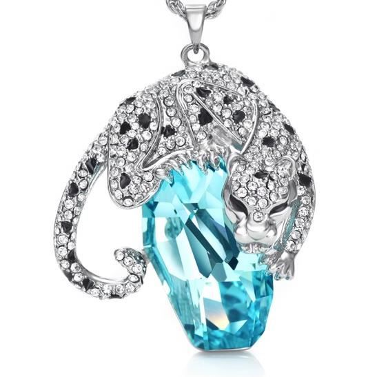 SAUTOIR PANTHERE CRISTAL - Achat / Vente sautoir et collier SAUTOIR ...