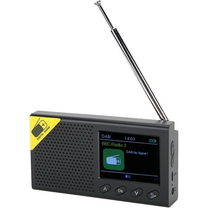 Récepteur Radio Portable, Dab 2,4 Pouces Lcd Display Mini Radio ...